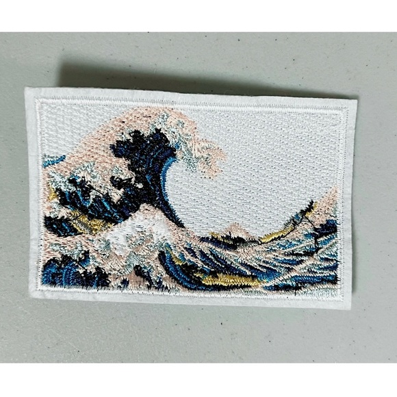 Other | The Great Wave Off Kanagawa Art Print Ironon Sewon Patch Size 4 ...